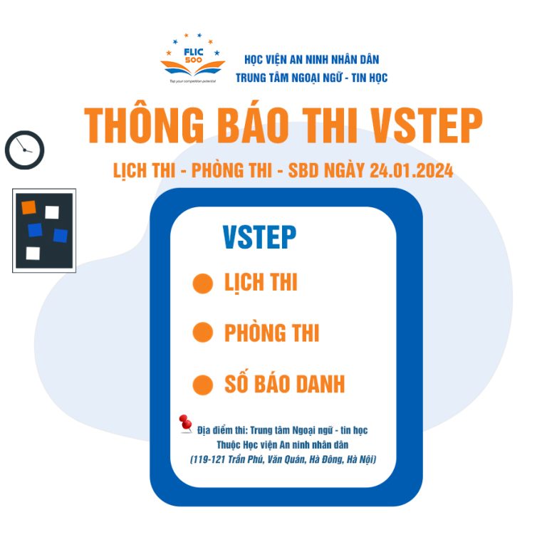 THÔNG BÁO LỊCH THI, PHÒNG THI, SỐ BÁO DANH THI CHỨNG CHỈ ĐGNL TIẾNG ANH ...