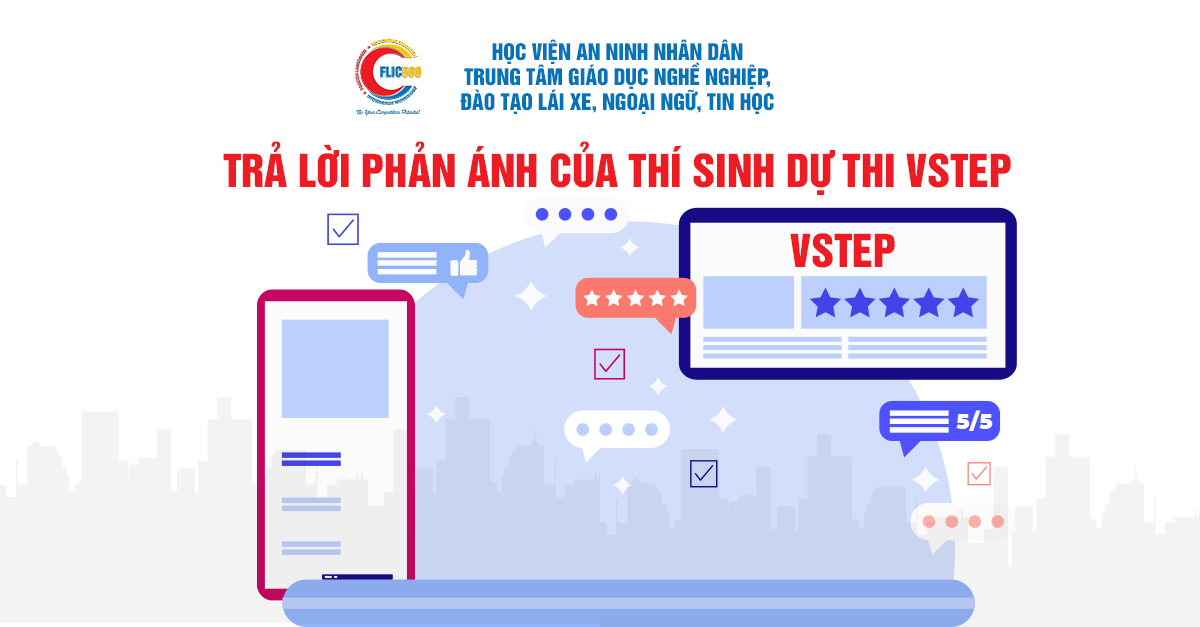 TRẢ LỜI PHẢN ÁNH CỦA THÍ SINH DỰ THI VSTEP - Trung tâm Giáo dục nghề ...